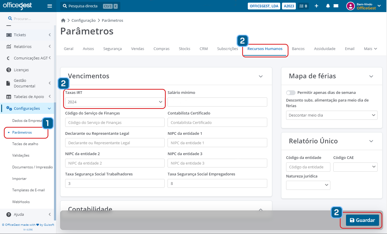 Novas Taxas IRT 2024 - OfficeGest Angola